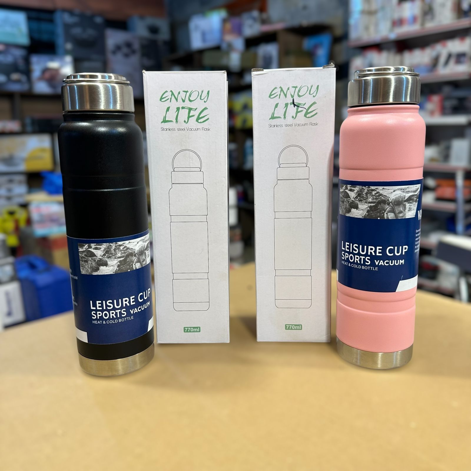 Enjoy Life Vacuum Water Bottle 770ml – Warsak Imported Collection