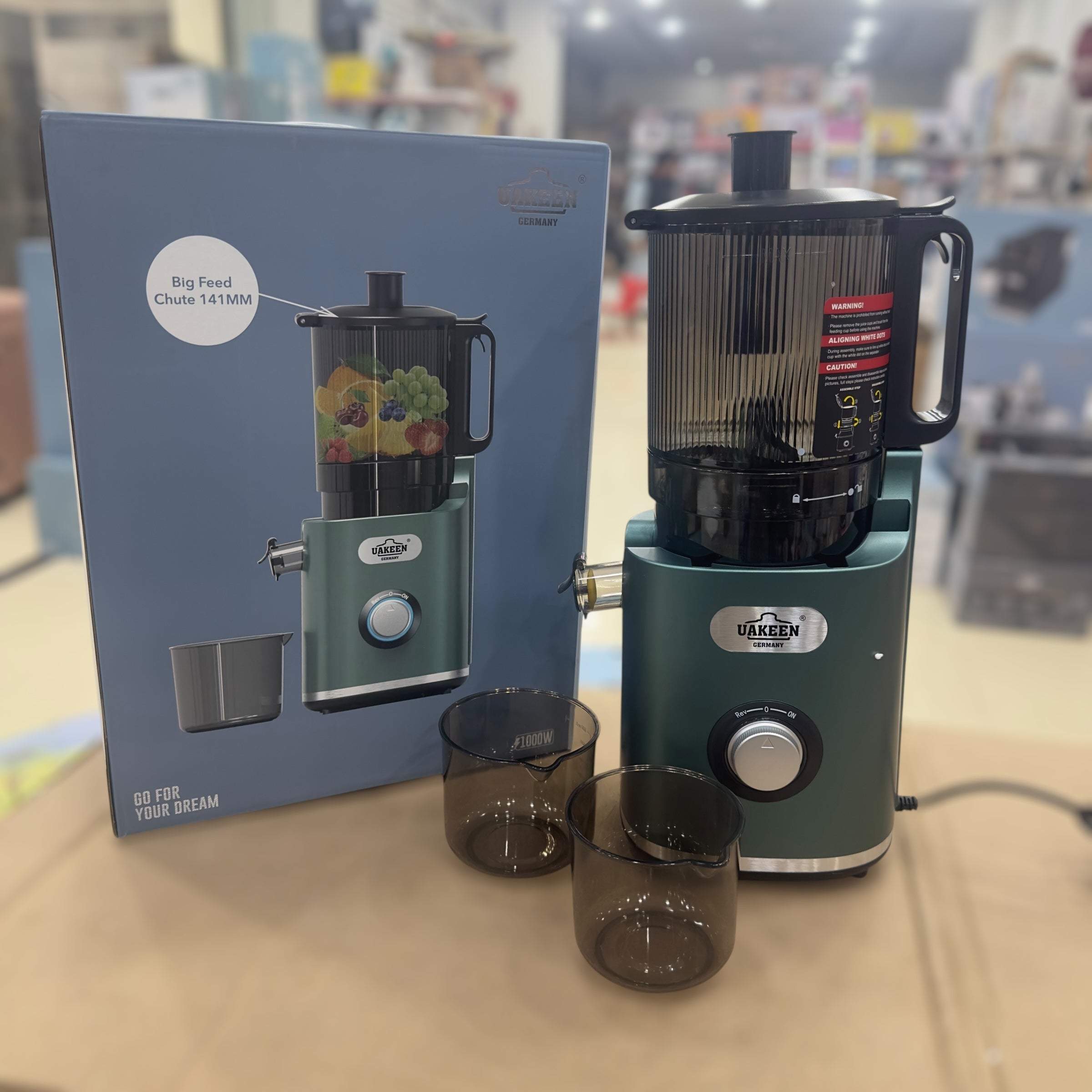 Uakeen Germany Full Size Slow Juicer ZL-2209 – Warsak Imported Collection