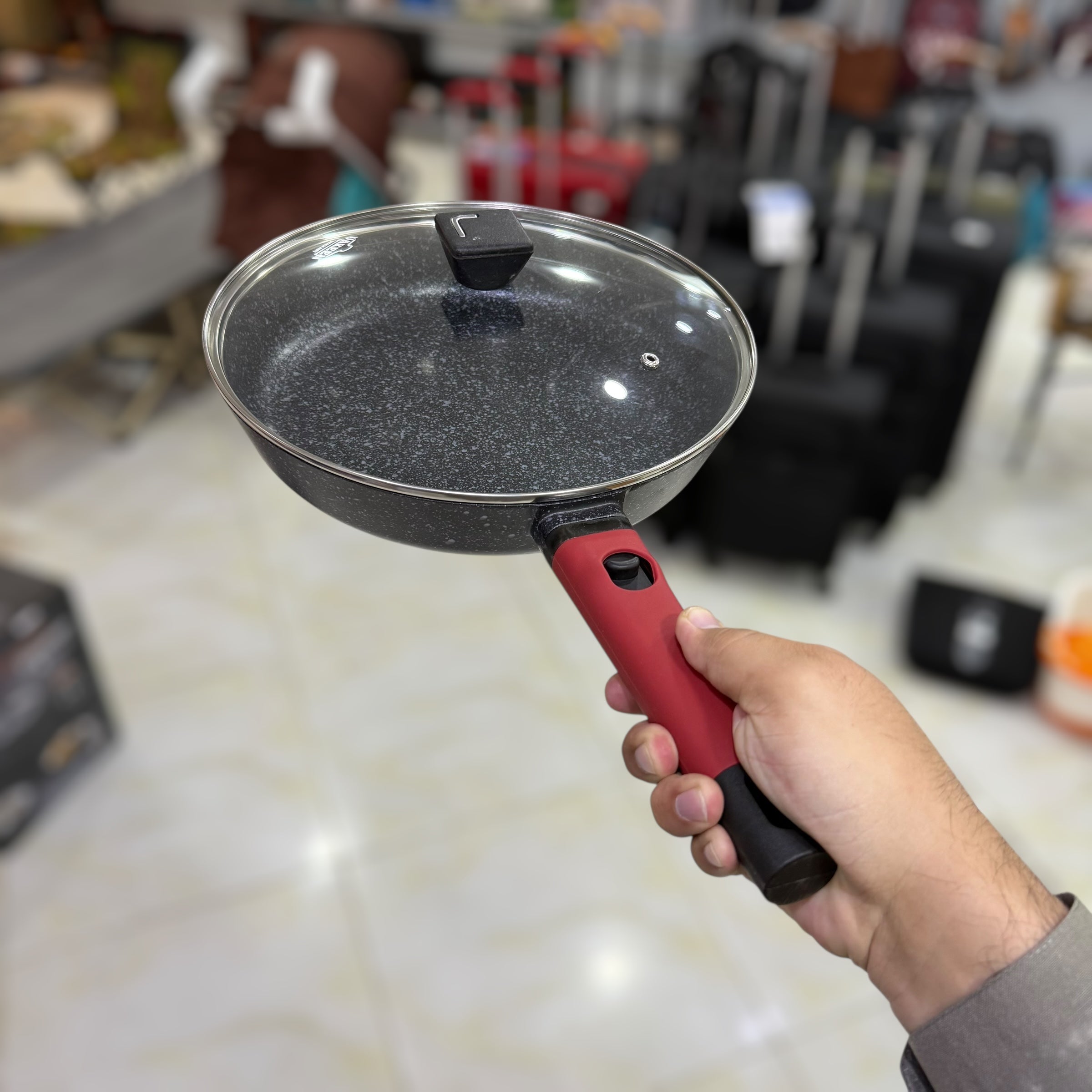 Uakeen Induction Die-Cast Granite Deep Frypan 28cm VK-1028 – Warsak ...