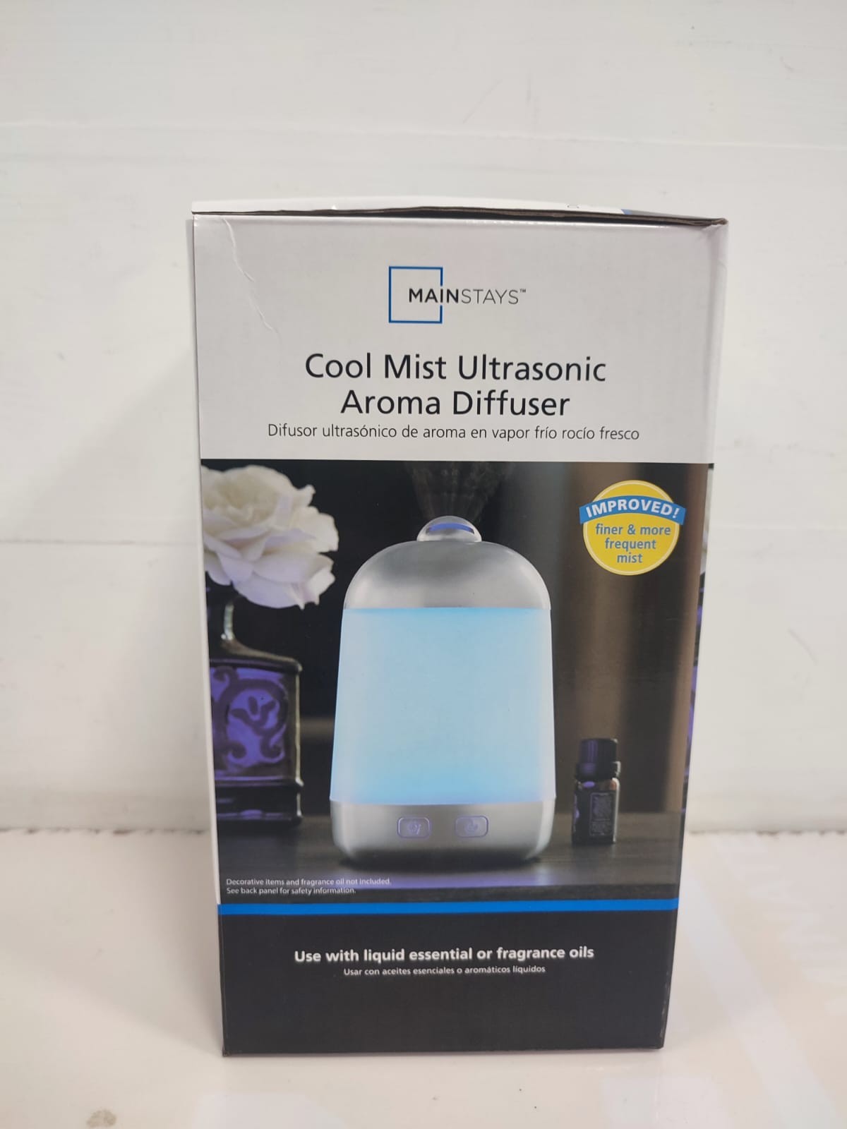 Mainstays Cool Mist Ultrasonic Aroma Oil Diffuser – Warsak Imported ...