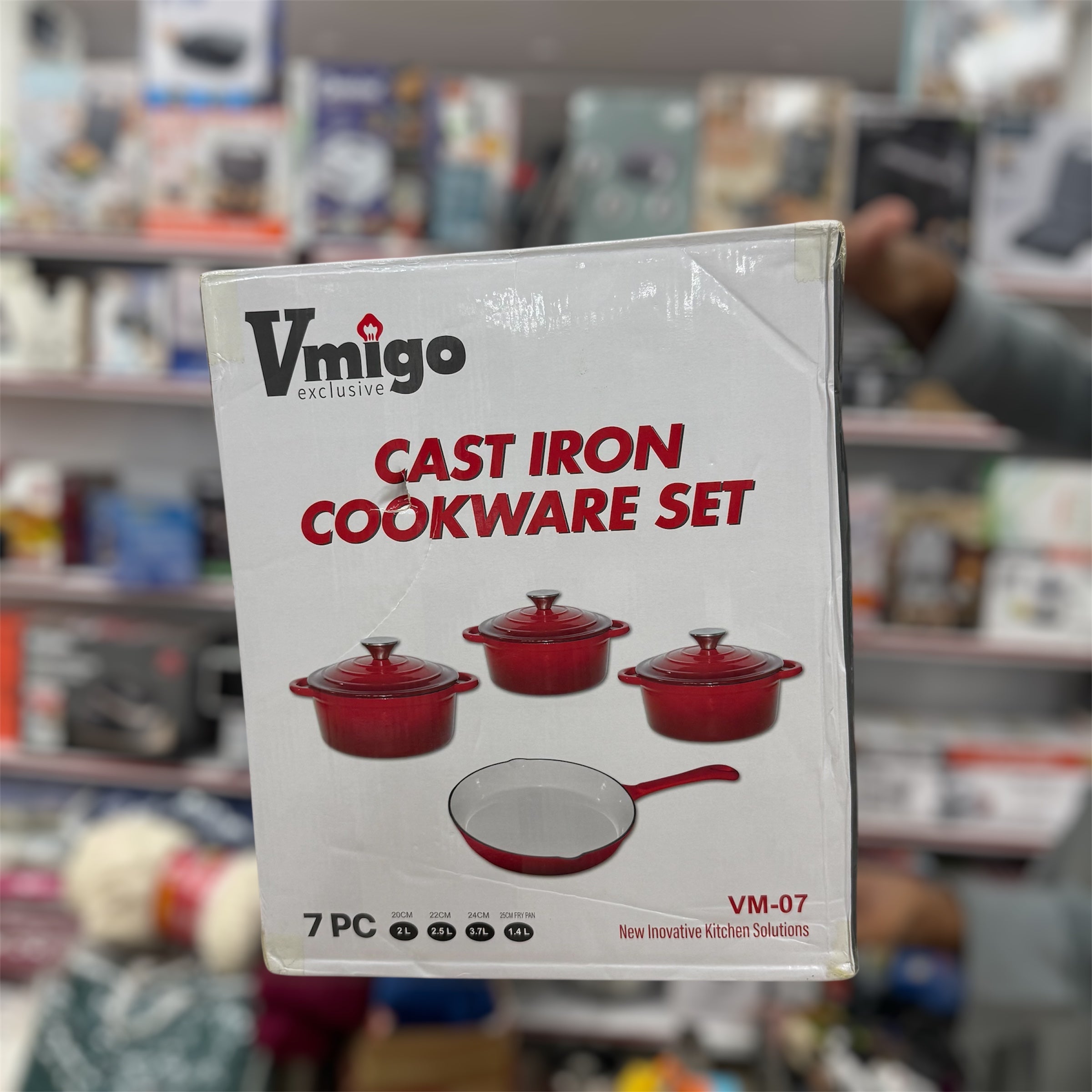 Vmigo 7pcs Cast Iron Cookware Set VM-07 – Warsak Imported Collection