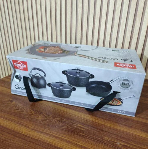 Uakeen Germany Induction Die-Cast Granite Cookware Set 11pcs VK-79 ...